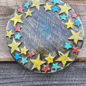 Starlight Celestial Garden Patio Yard Stepping Stone Wall Plaque - Etsy