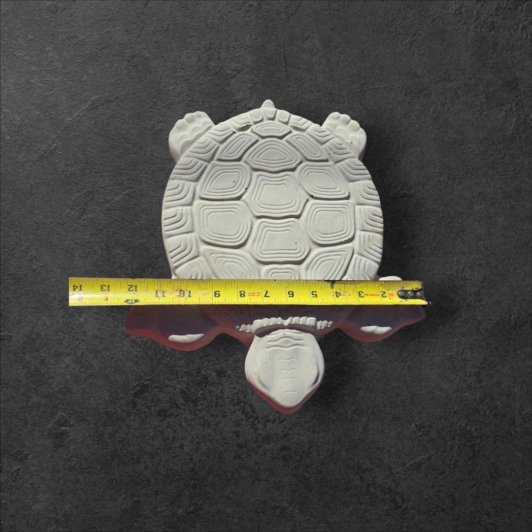 Handmade Cement Turtle Stepping Stone - Etsy