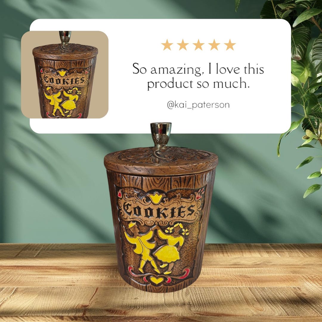 Vintage Cookie Jar - Etsy