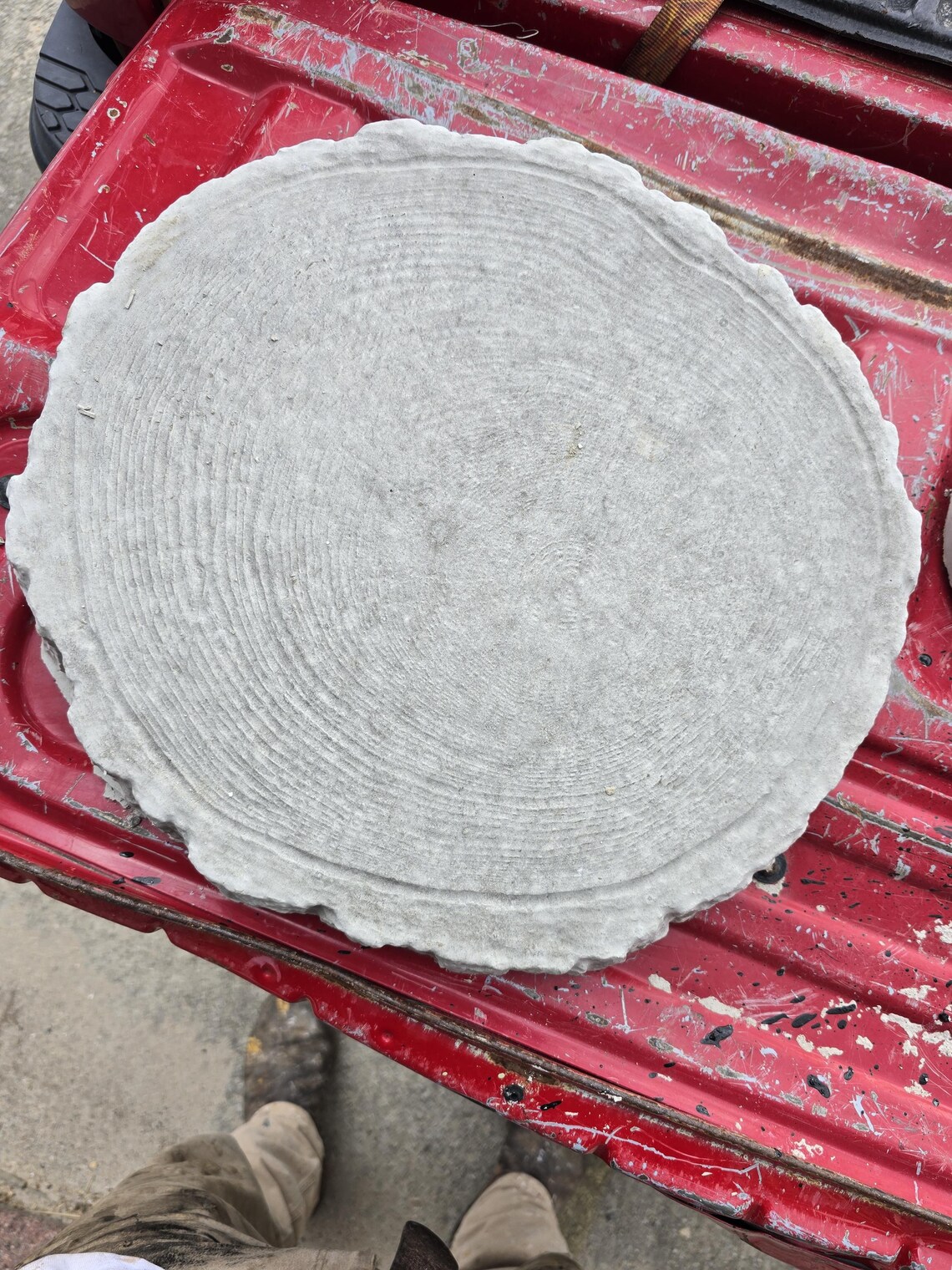 Handmade Cement Tree Stump Walking Stone - Etsy