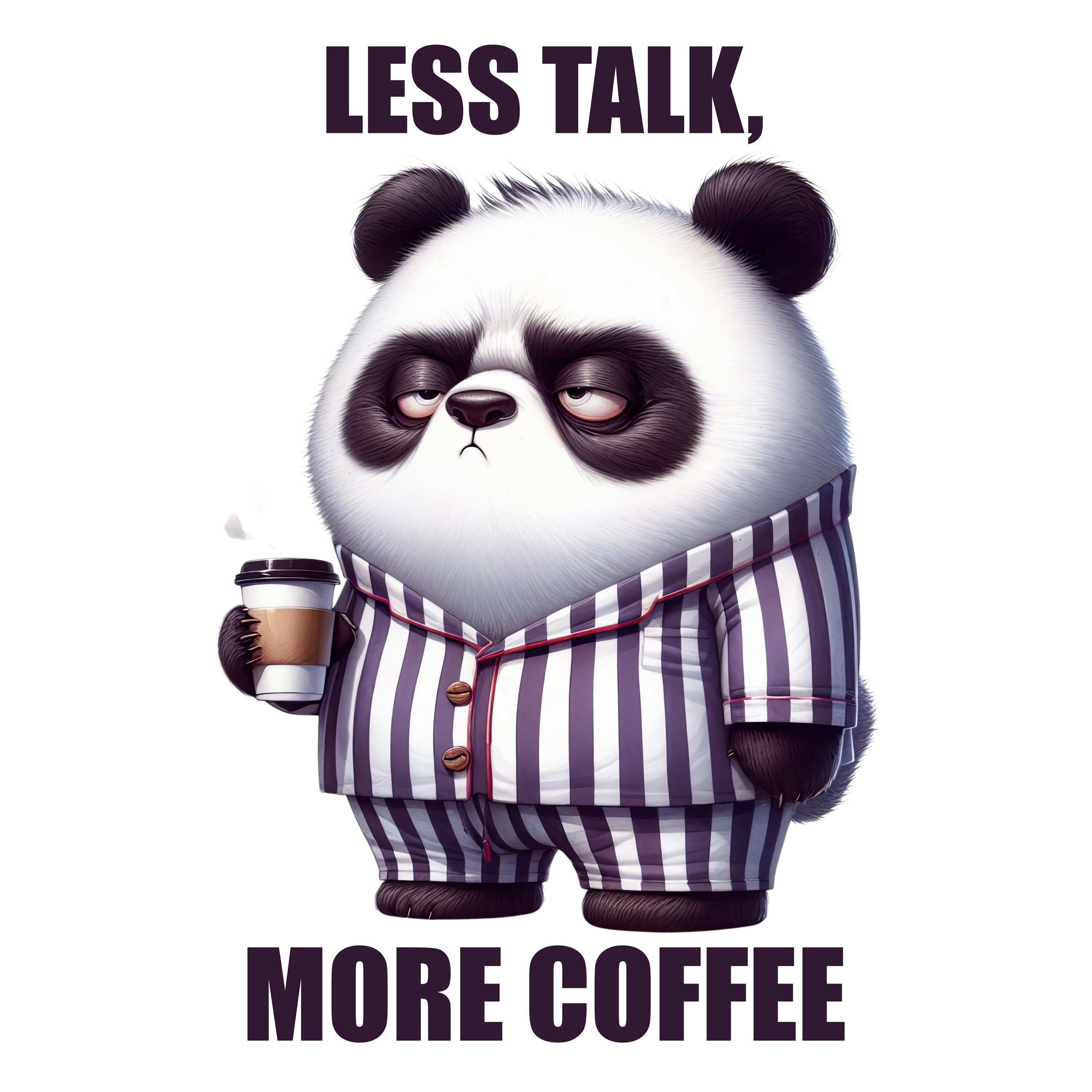 22 Pngs Less Talk, More Coffee Animals Bundle Graphic , Grumpy Animal ...