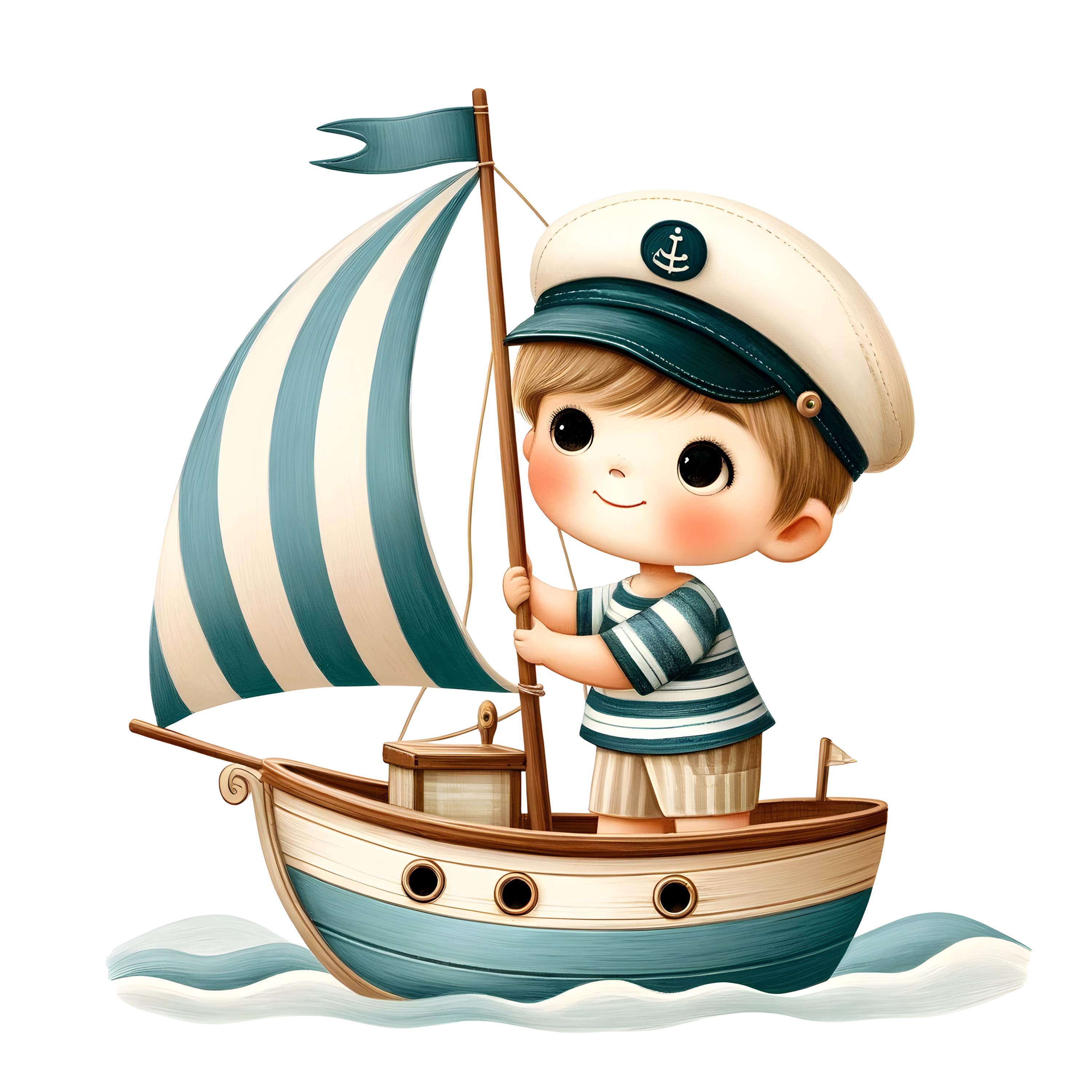 128 Pngs Watercolor Nautical Clipart Bundle - Digital PNG Graphics for ...