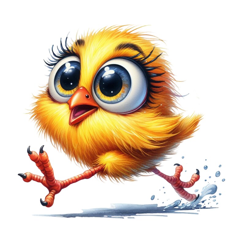 20 Pngs Cute Little Chick Clipart Bundle Digital Downloads Commercial ...