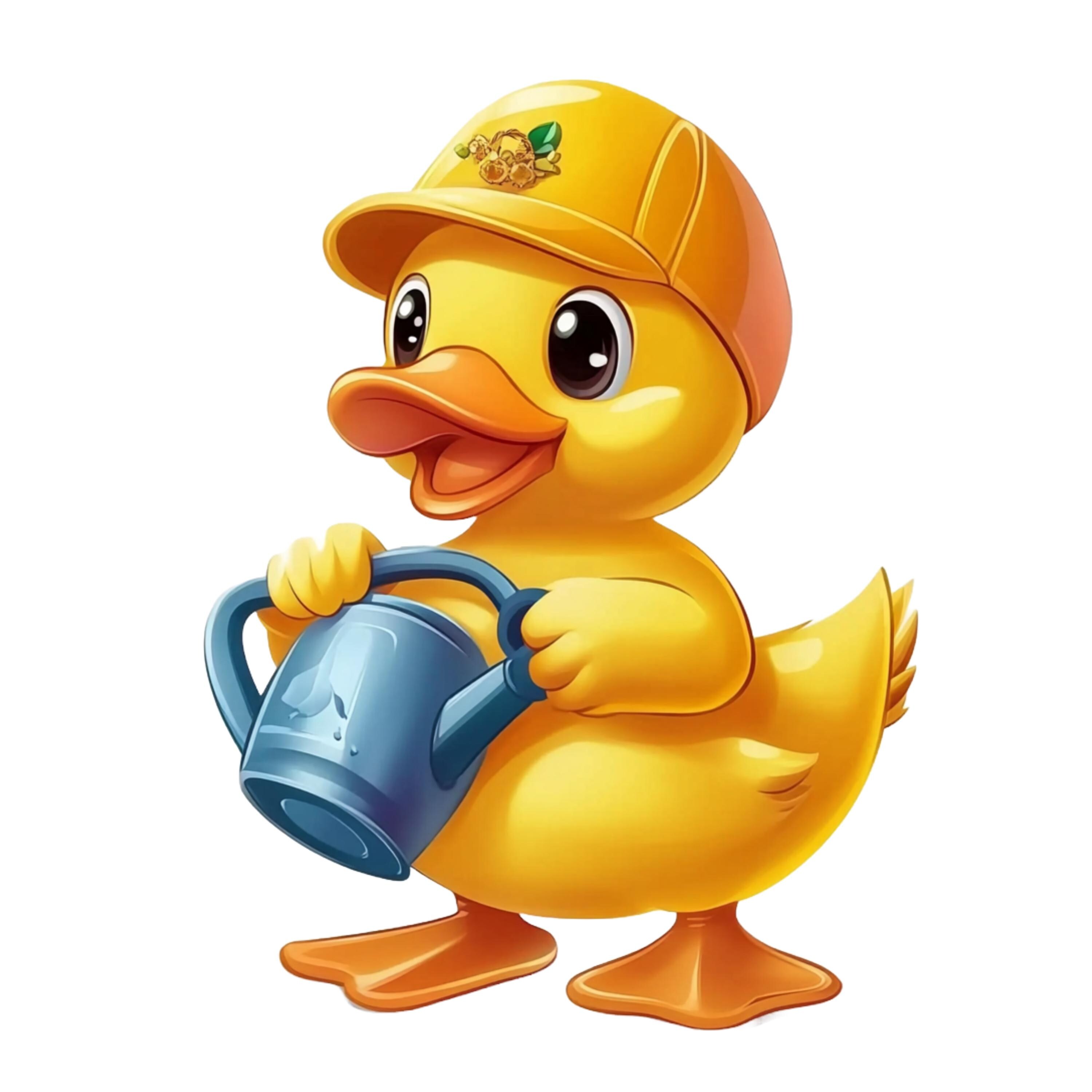17 Png & Svg Rubber Duck Clipart Bundle: Profession-themed Cartoon ...