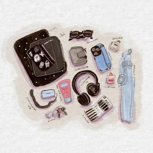 Personalized ‘my Favourite Things’ Illustration | Custom Art From Your ...