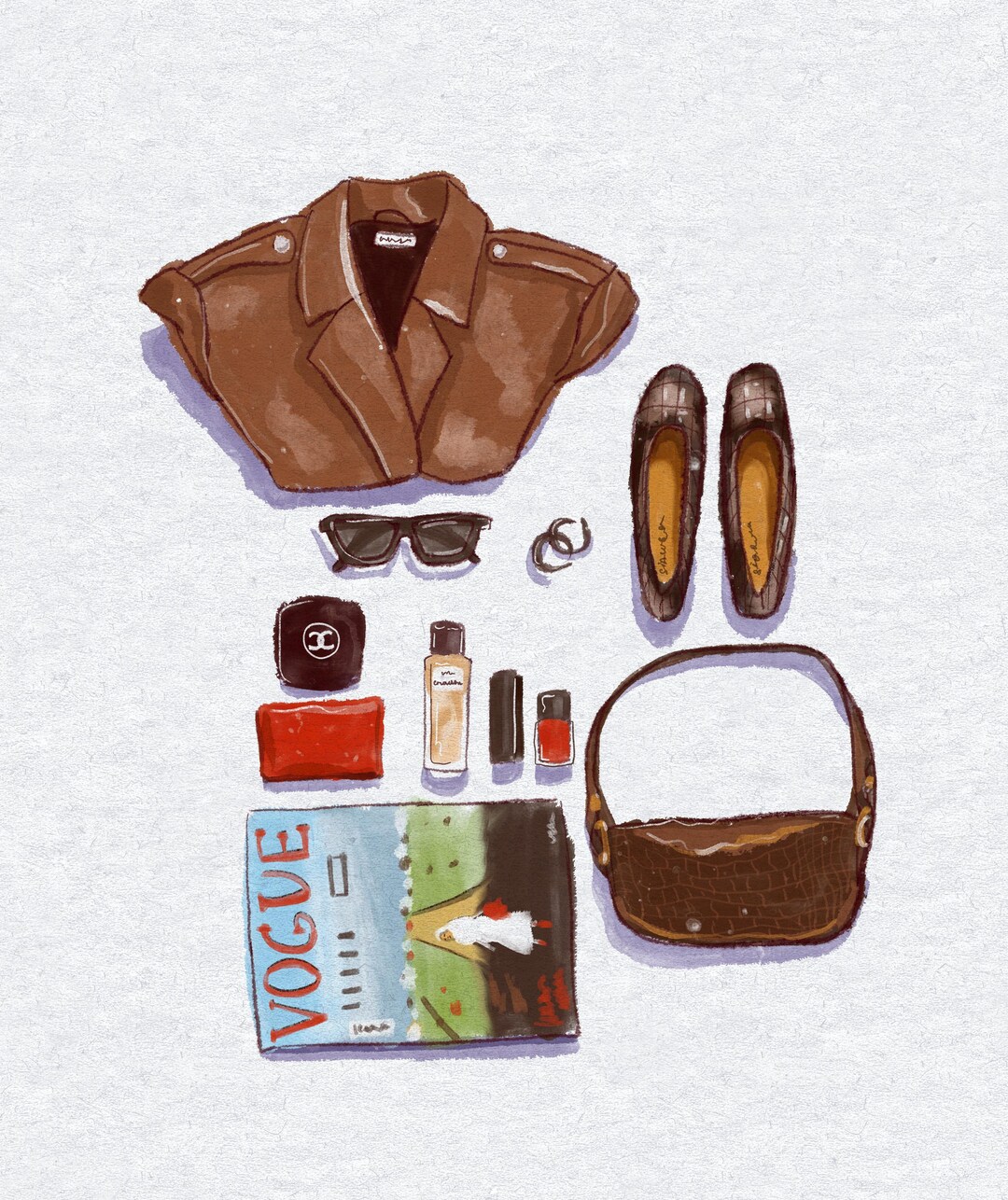 Custom Keepsake Illustration | Personalized 'my Favorite Things' Art ...