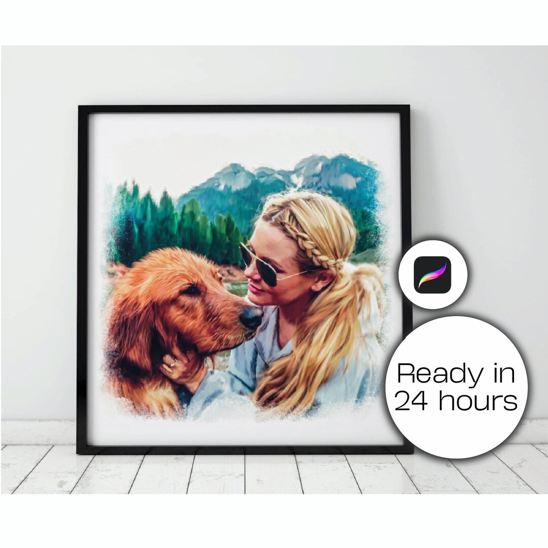 Watercolor DOG PORTRAIT Print | Digital Pet Art | Gift for Dog Lover ...