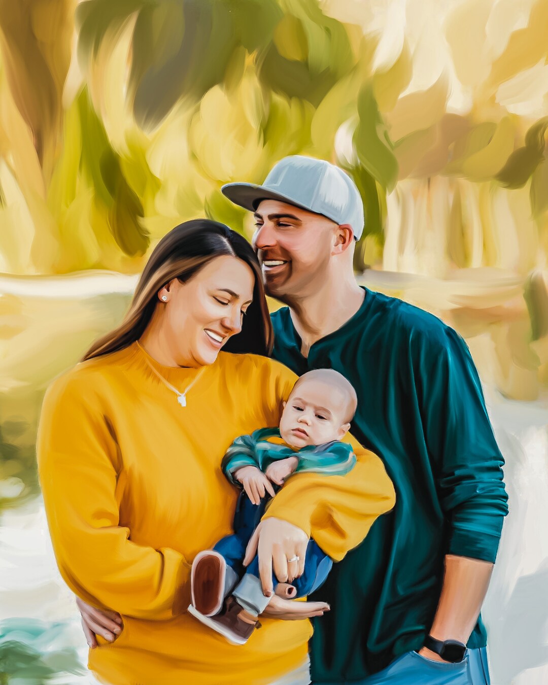 Father’s Day Gift, Watercolor Portrait Print, Custom Portrait for Dad ...