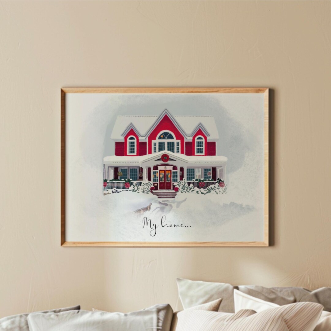 Custom Home Portrait, Custom Home Painting, Custom Home Drawing, Custom ...