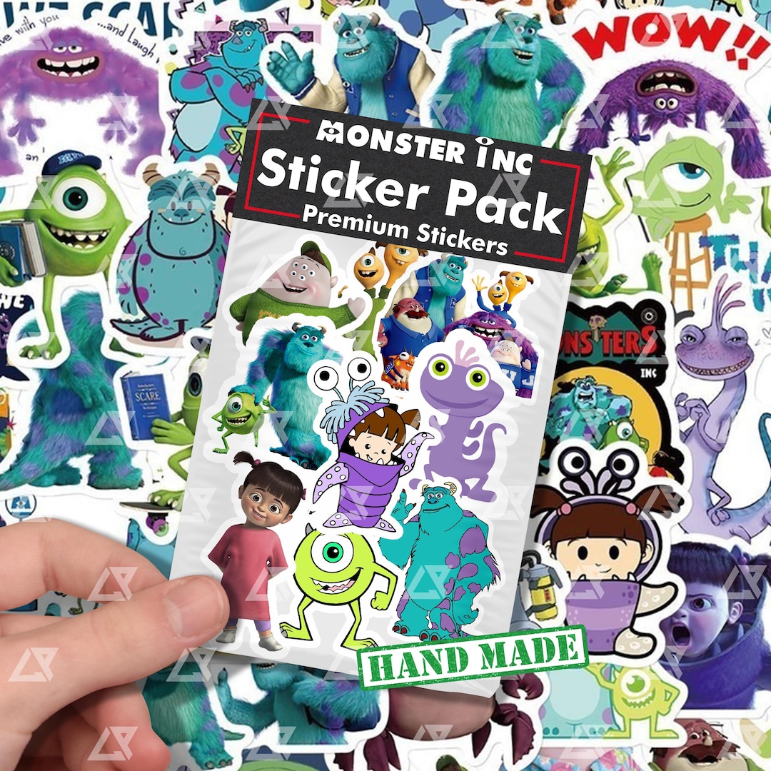 Monsters Inc 50 Sticker Pack Laptop Sticker Pack Anime Stickers Pack ...