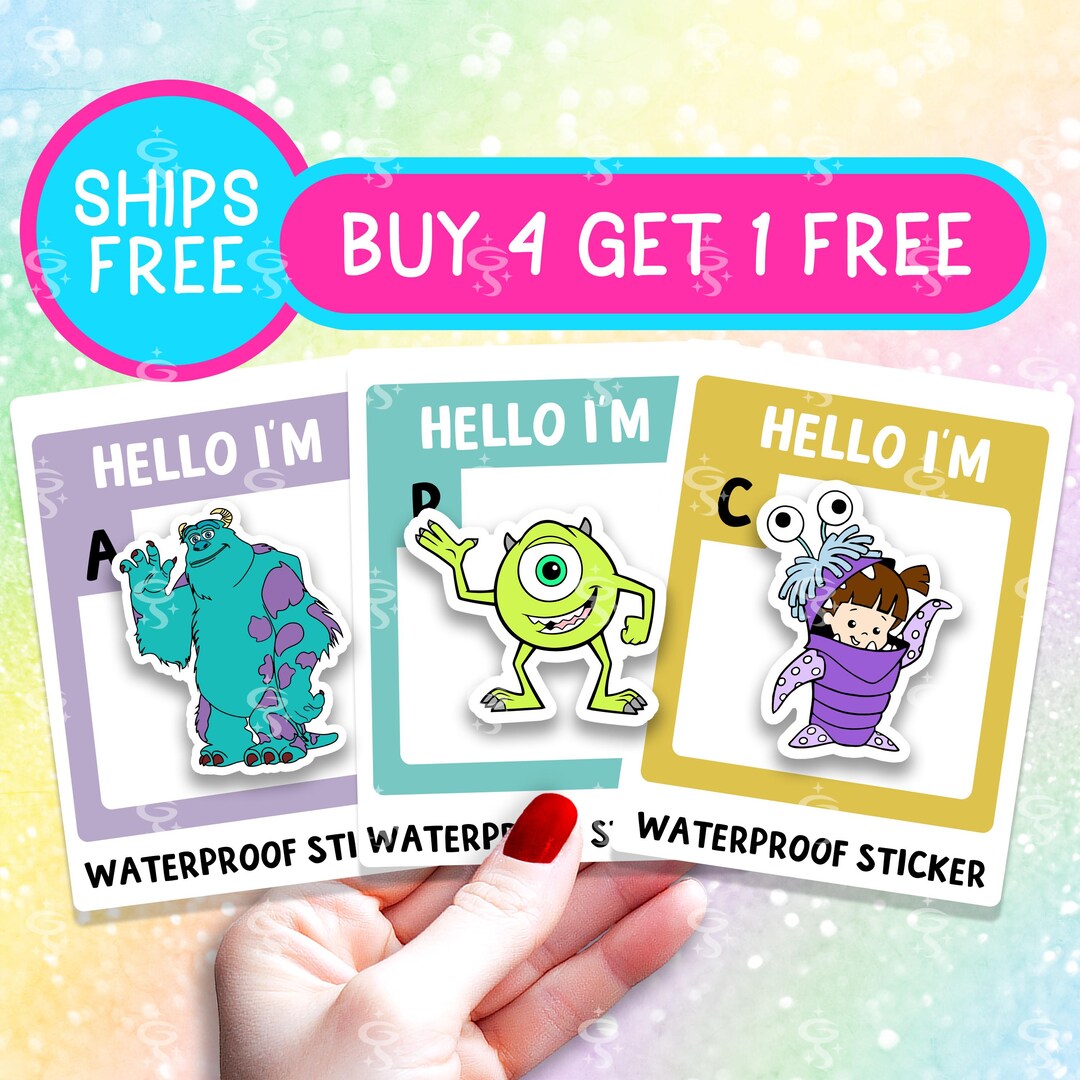 Mike Wazowski Sticker, Cute Laptop Stickers, Kawaii Cute Stickers ...