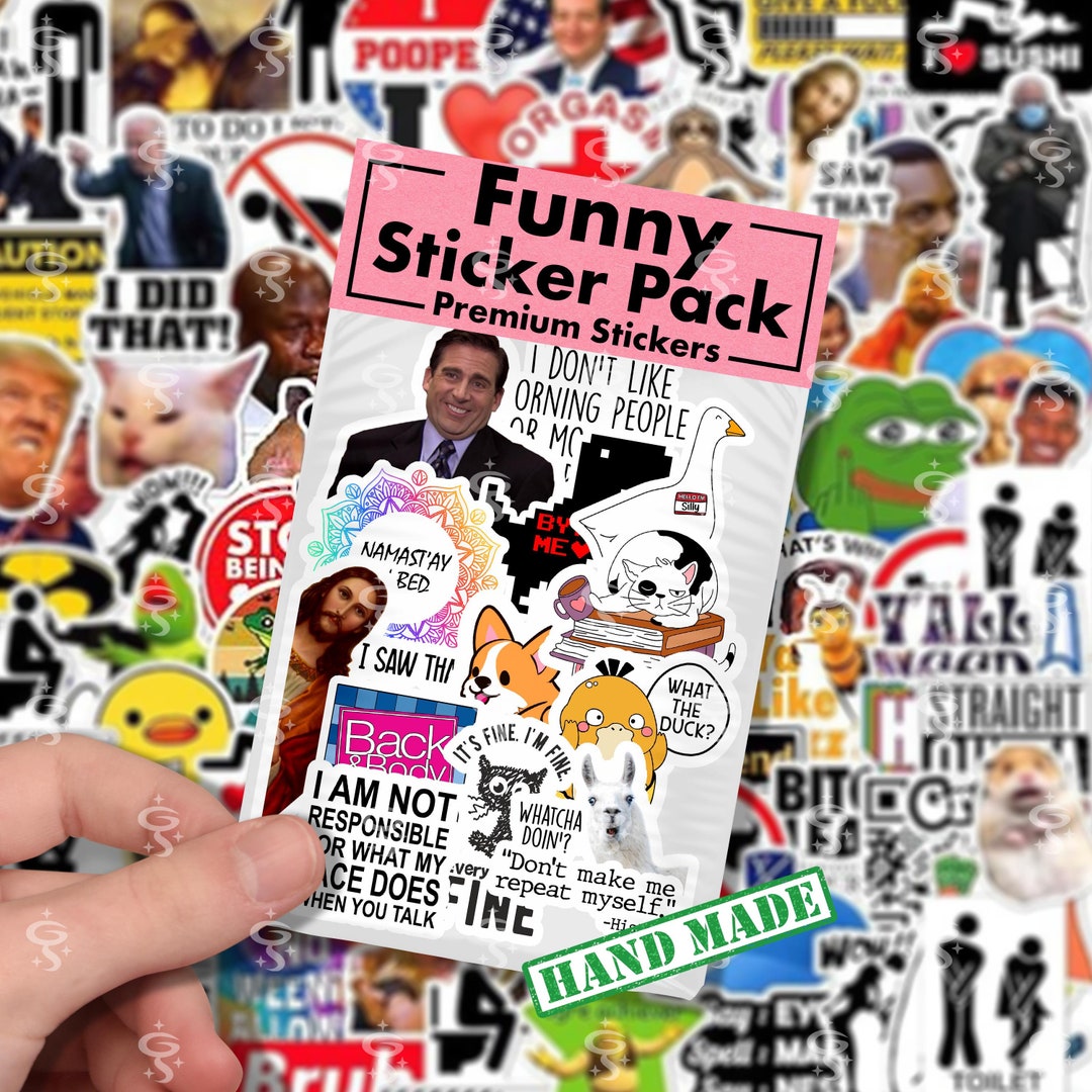 Funny Sticker Pack 50 Sticker Pack Laptop Sticker Pack Cool Stickers ...