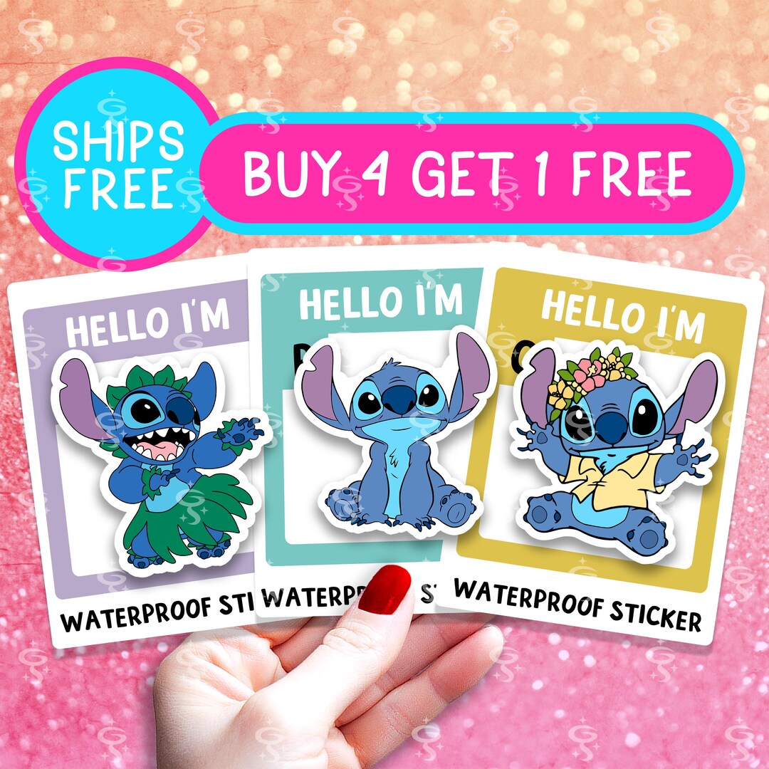 Hawaii Stitch Sticker, Cute Laptop Stickers, Kawaii Cute Stickers ...