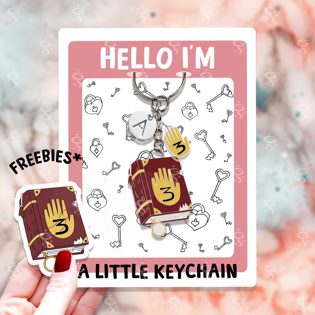 Journal Three Cute Keychain Gift Best Friends Keychains Gravity Falls ...