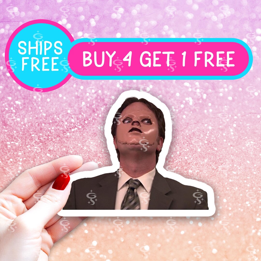The Office Dwight Sticker, Funny Meme Sticker, Dwight Schrute, Laptop ...