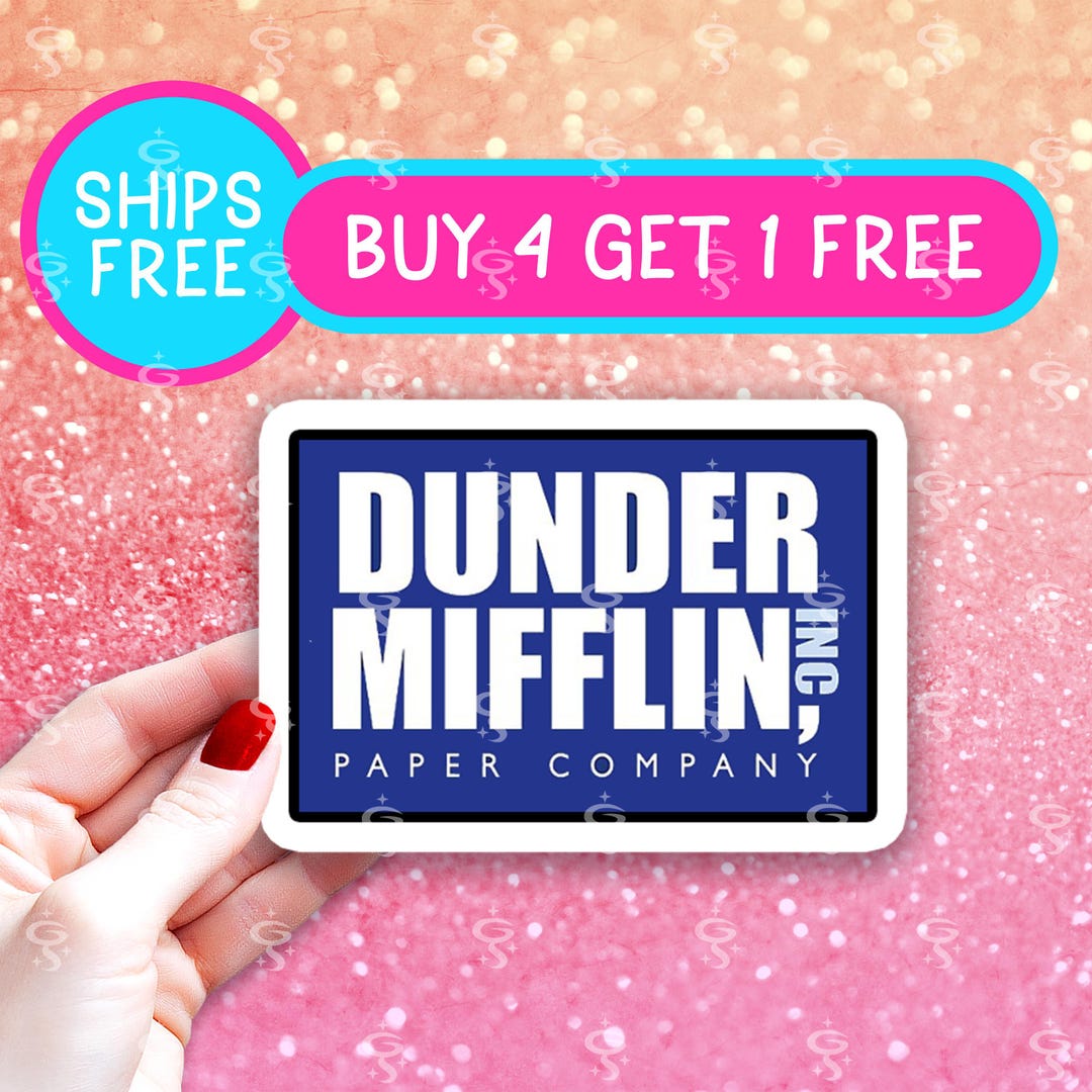 Dunder Mifflin Sticker, Funny Meme Sticker, Michael Scott, Laptop ...