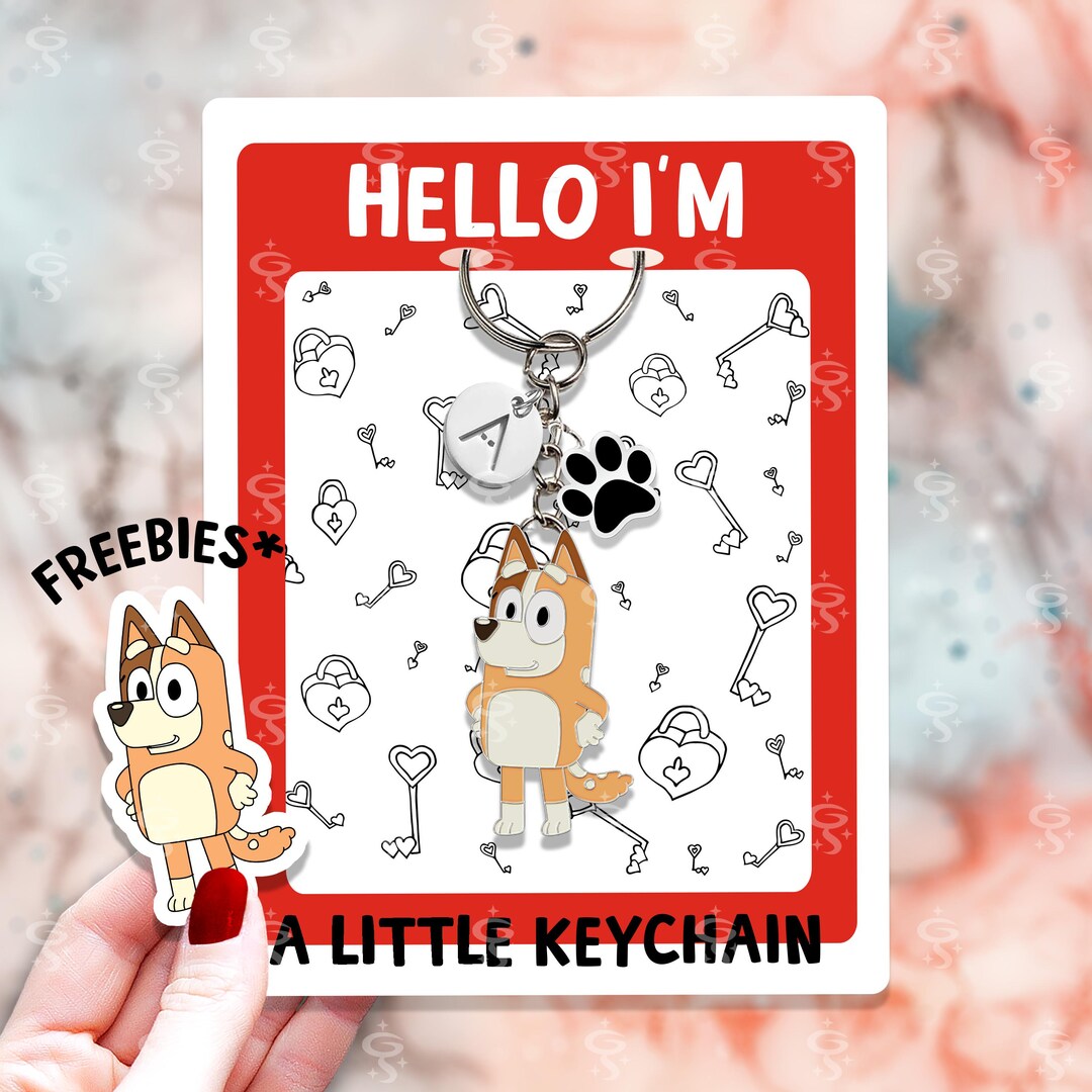 Chilli Heeler Anime Keychain Gift Best Friends Keychains Blue Heeler ...