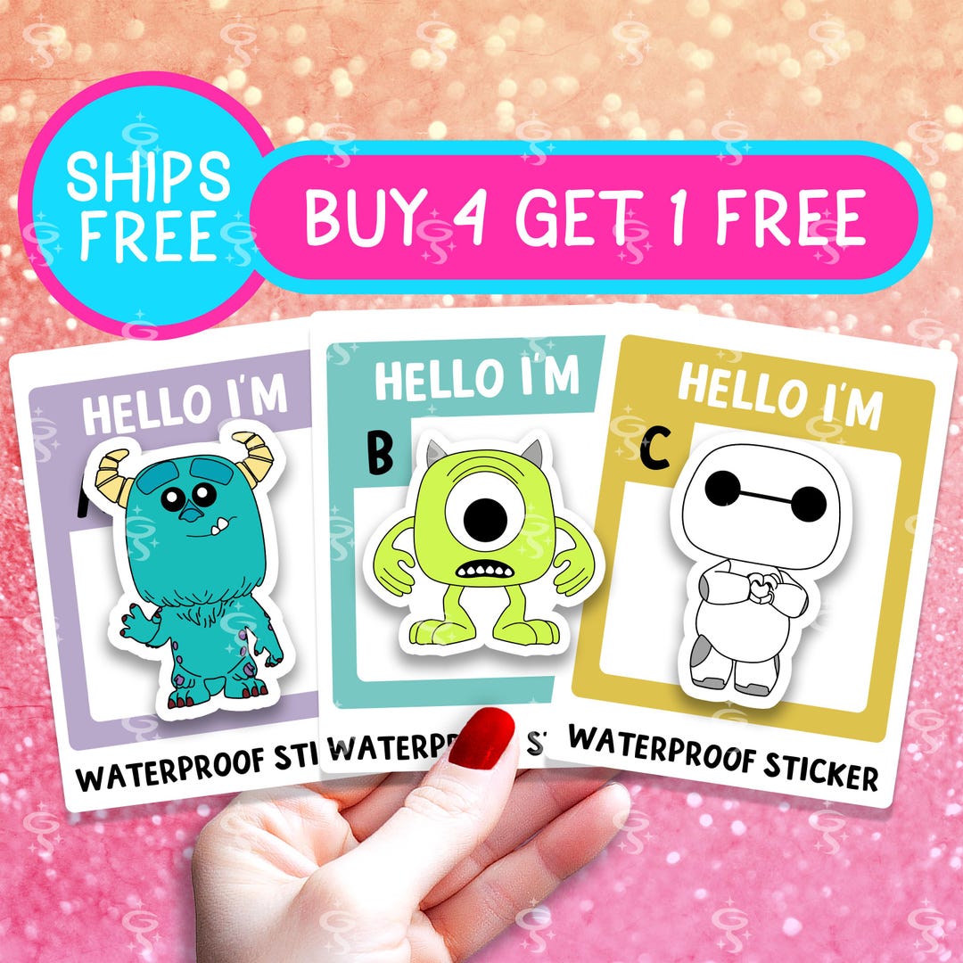 Monsters Inc Mike Sticker, Cute Laptop Stickers, Kawaii Cute Stickers ...