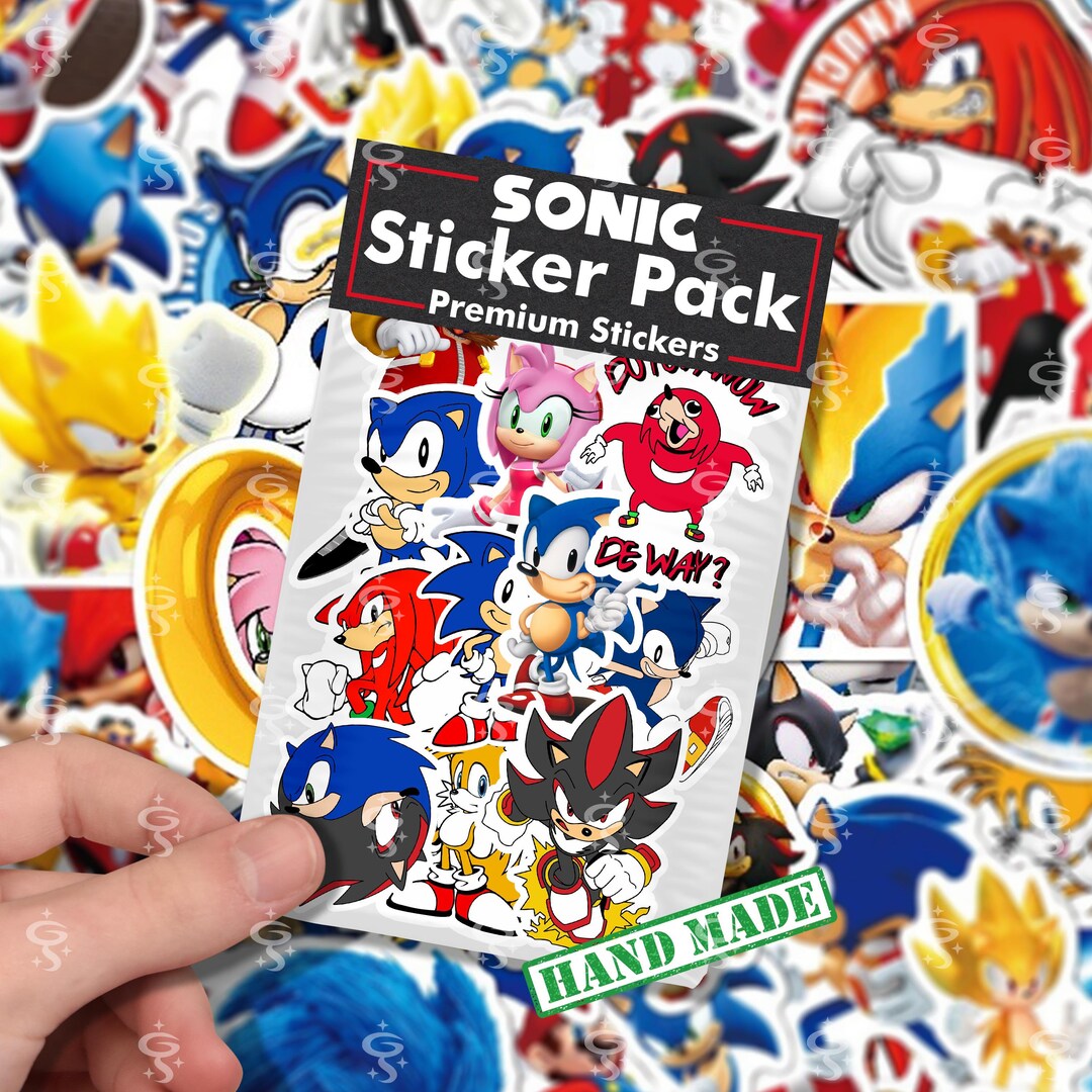 Knuckles Echidna 50 Sticker Pack Laptop Sticker Pack Cool Stickers Pack ...