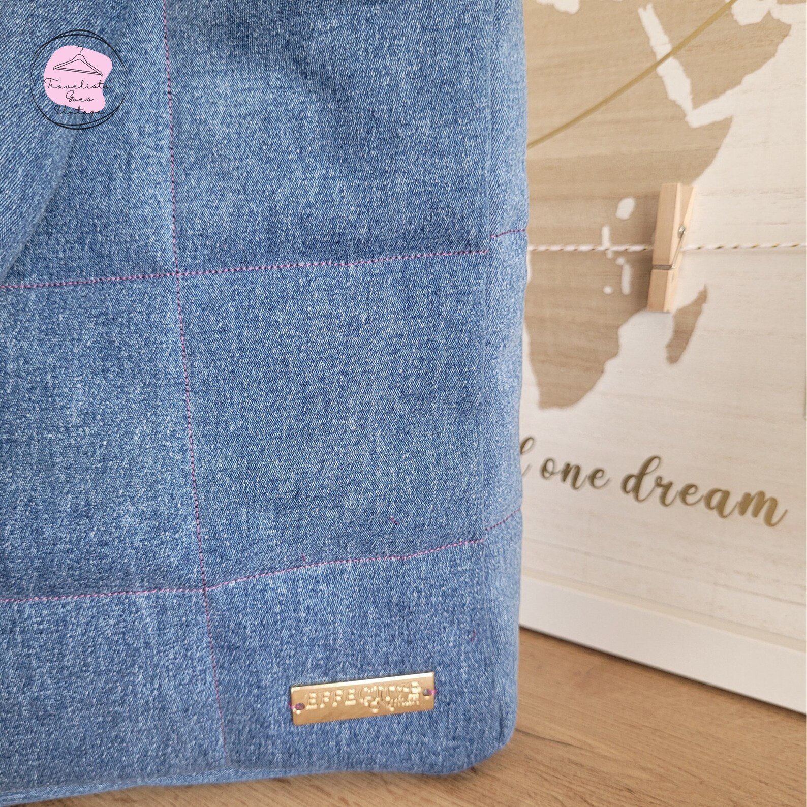 Upcycled Puffer Denim Handbag - Sustainable Fashion, Recycled Jeans ...