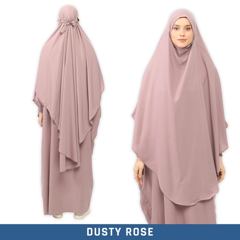 Three-piece Islamic Abaya and Niqab Set | Elegant Medina Silk Jilbab ...