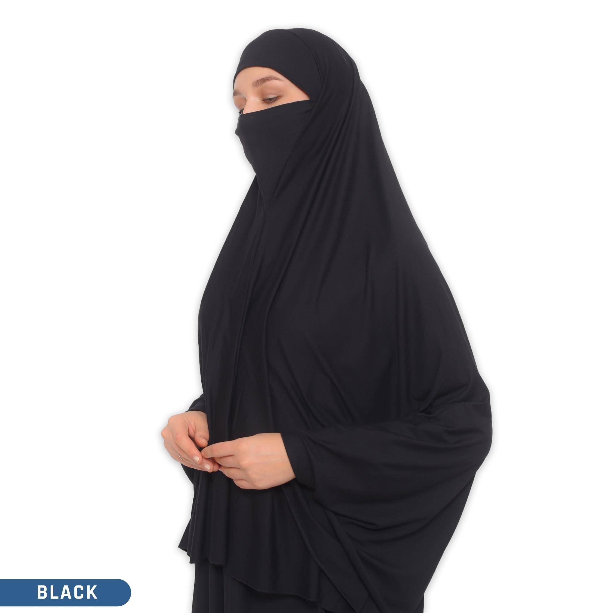 Islamic Niqab With Sleeves | One-piece Khimar Niqab Set | Instant Hijab ...