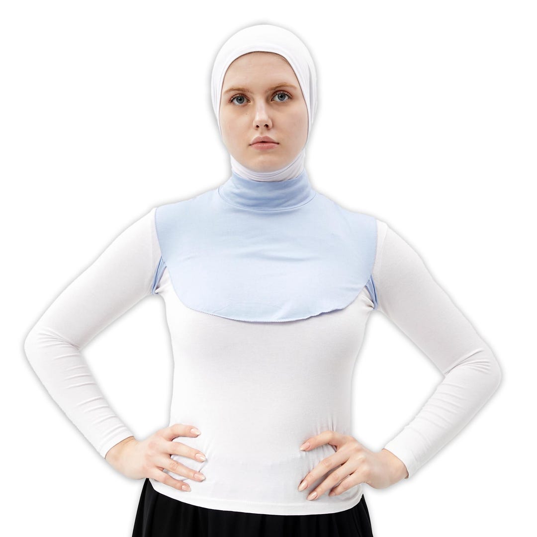 Straight Turtleneck Neck Combed Hijab Collar - Comfortable and ...