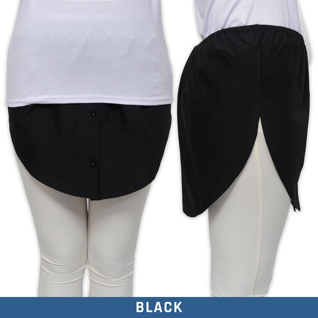 Plus Size Shirt Extender Modest Skirt Overlay Shirt Extender Shirt ...