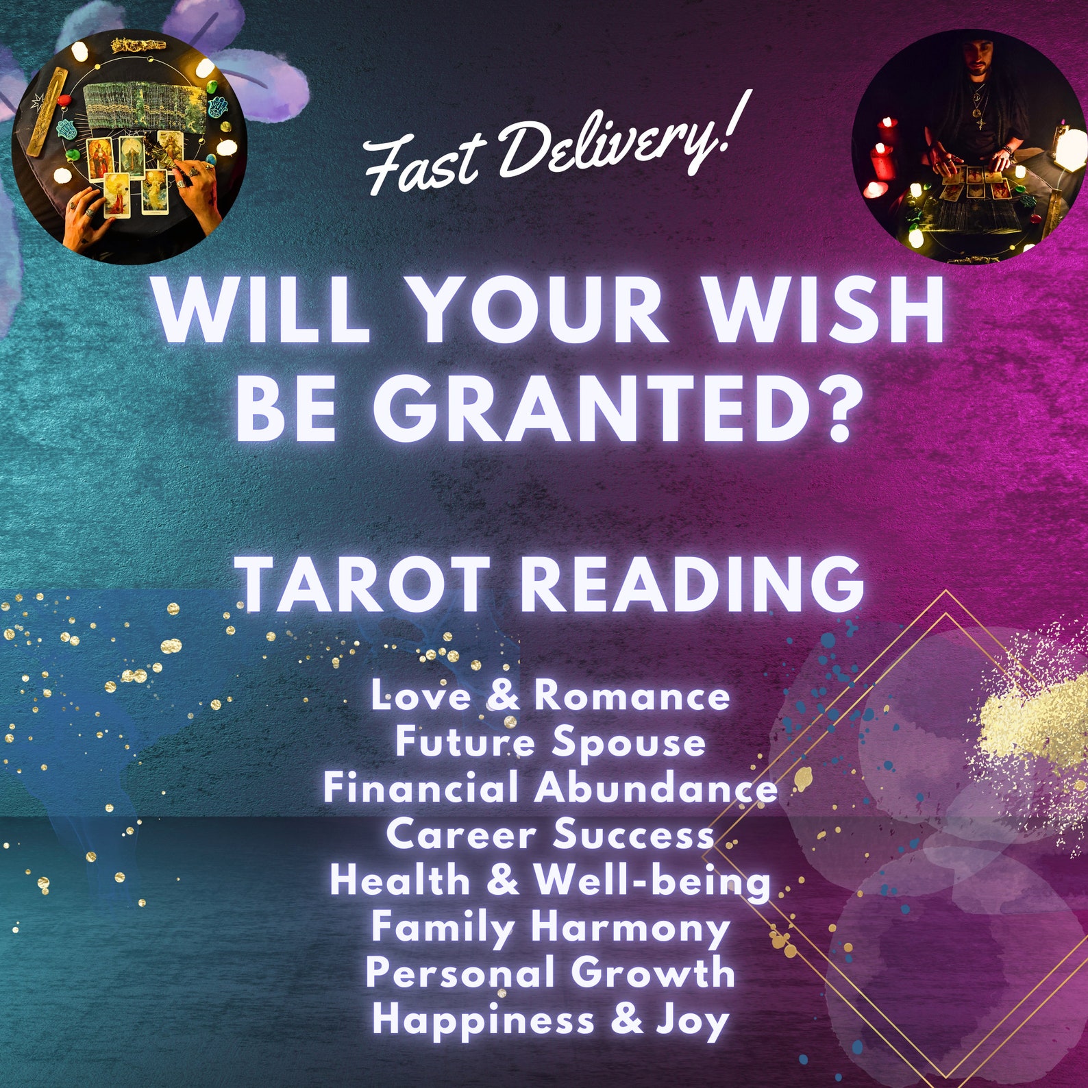 Psychic Tarot Reading Online Same Day, Wish Reading, Soulmate ...