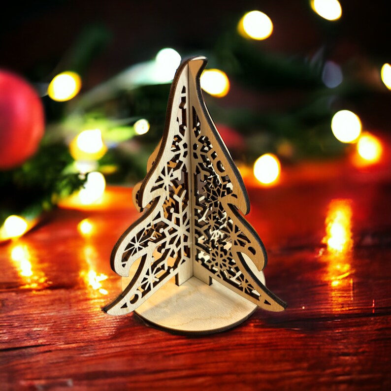 Laser Cut Wood Christmas Trees - Etsy