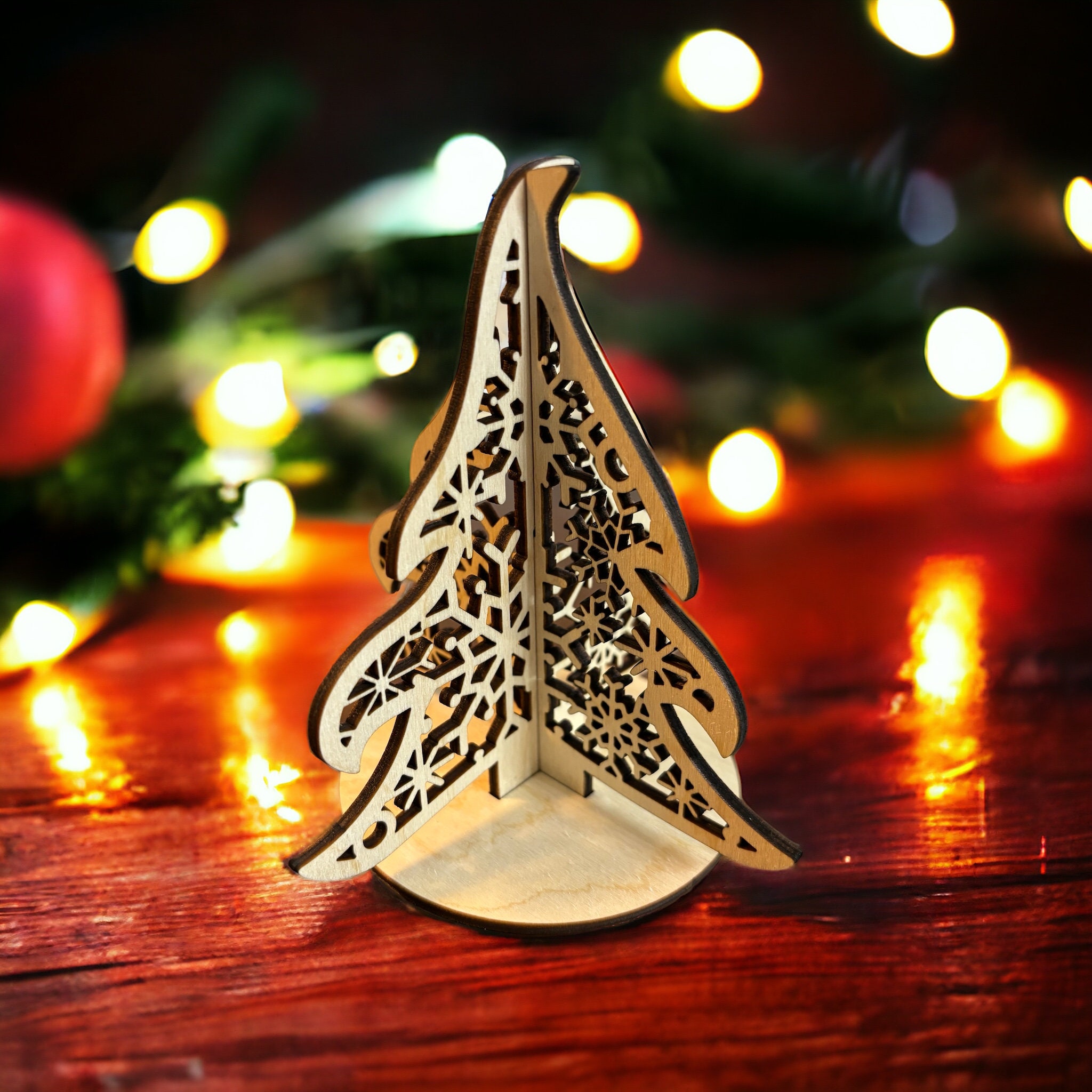 Laser Cut Wood Christmas Trees - Etsy