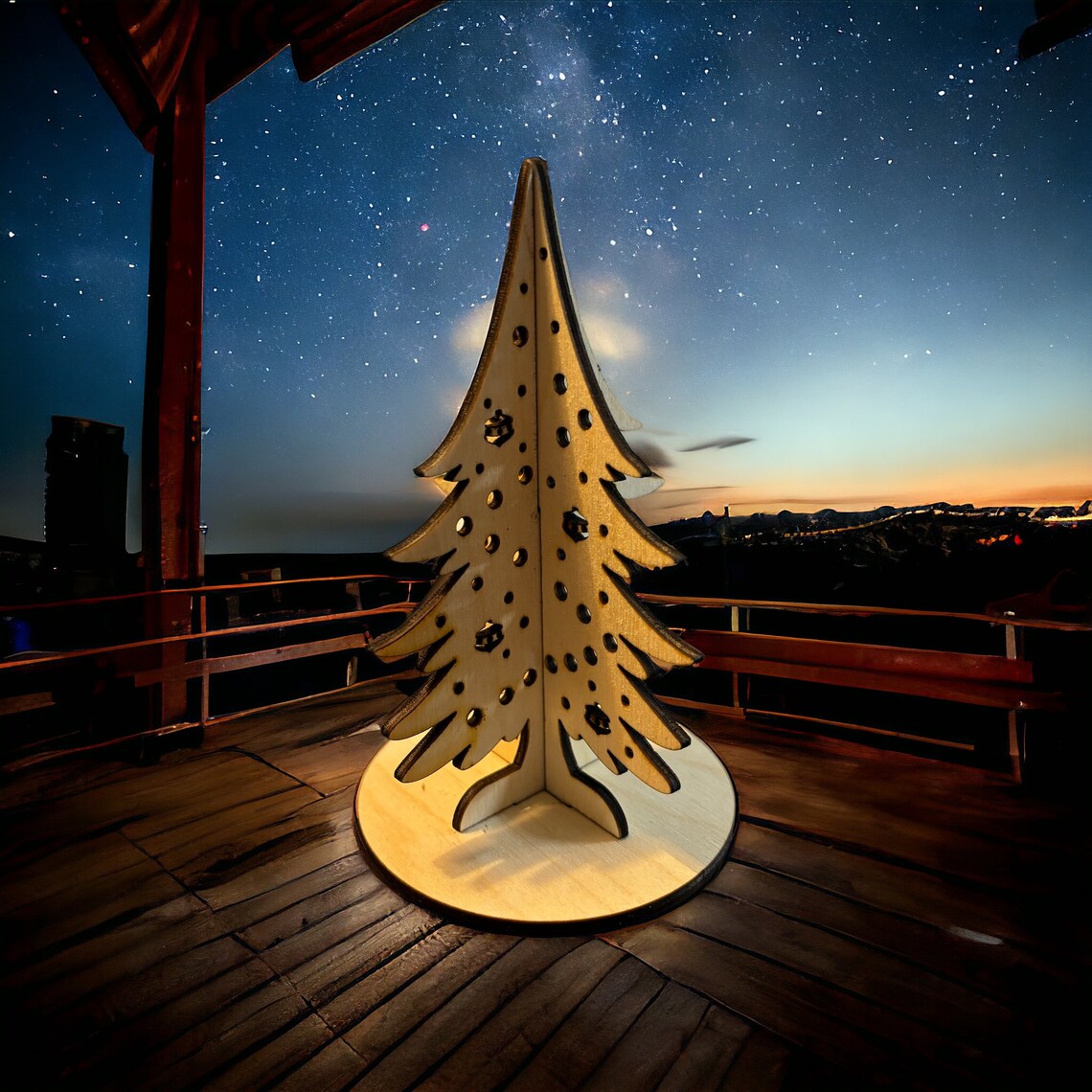 Laser Cut Wood Christmas Trees - Etsy