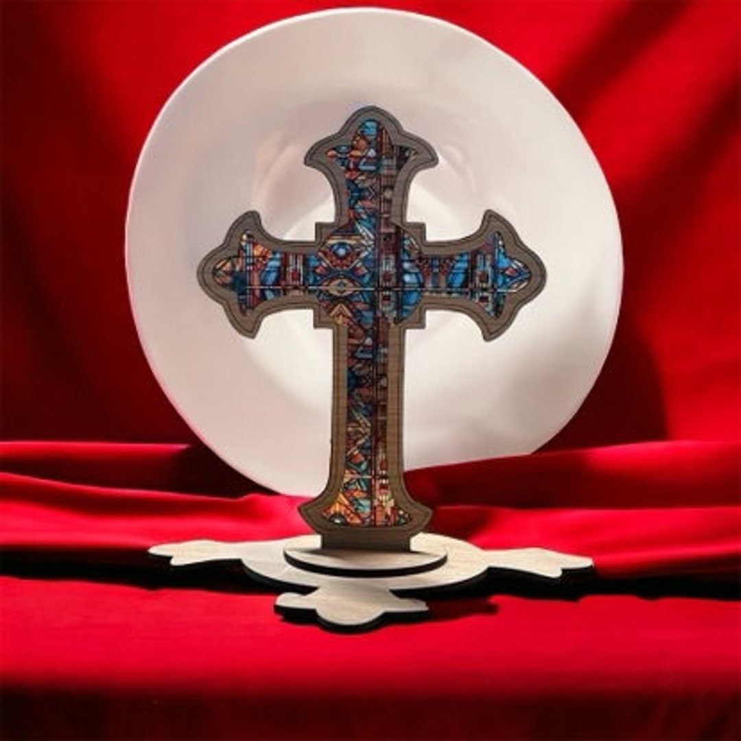 Laser Cut Tabletop Cross - Etsy
