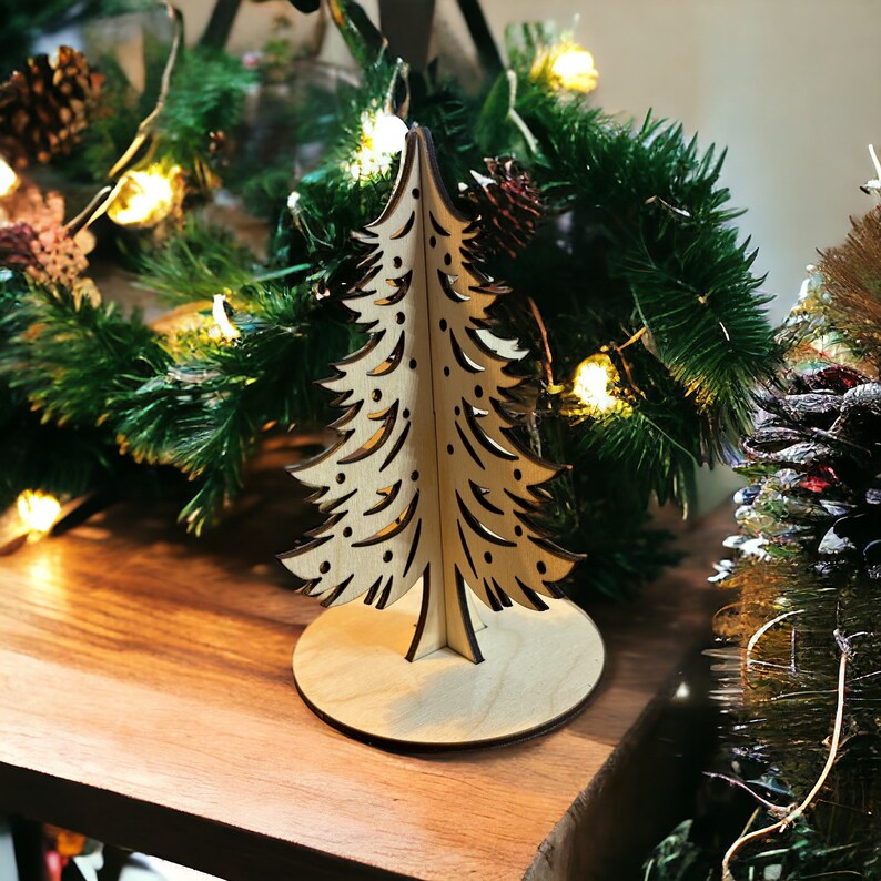Laser Cut Wood Christmas Trees - Etsy
