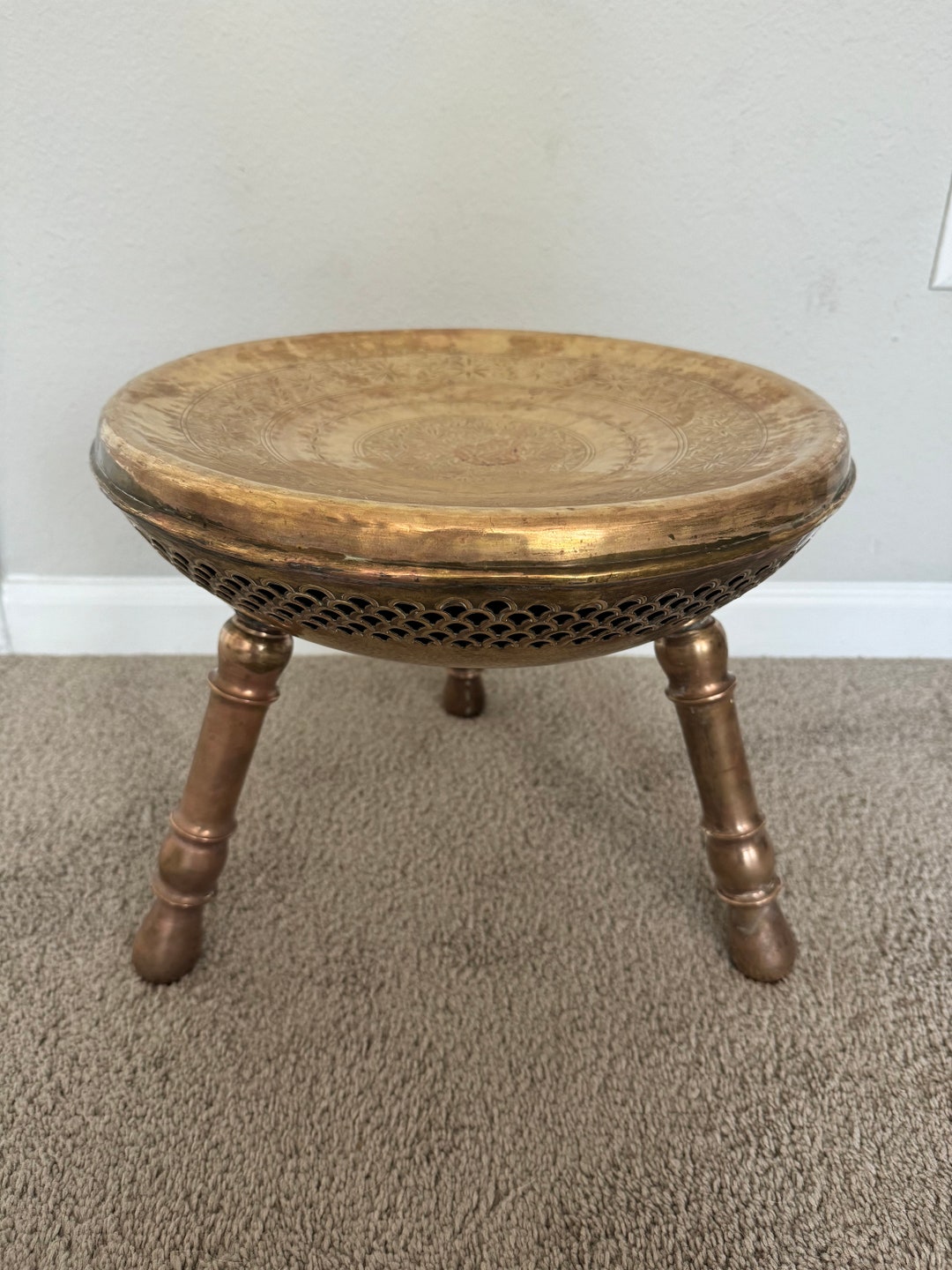 Vintage Turkish Bath Stool - Etsy