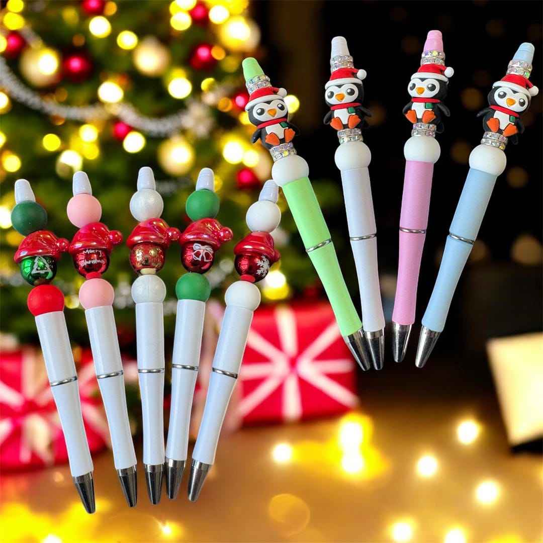 Christmas Pens for Kids Teens Adults Cute Holiday Pens With Beads ...