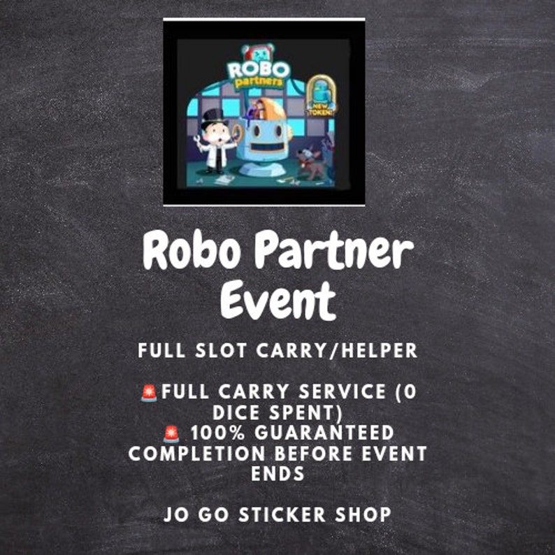 Monopoly Go Partner Event FULL CARRY 80K Points Robo Partners Event - Etsy