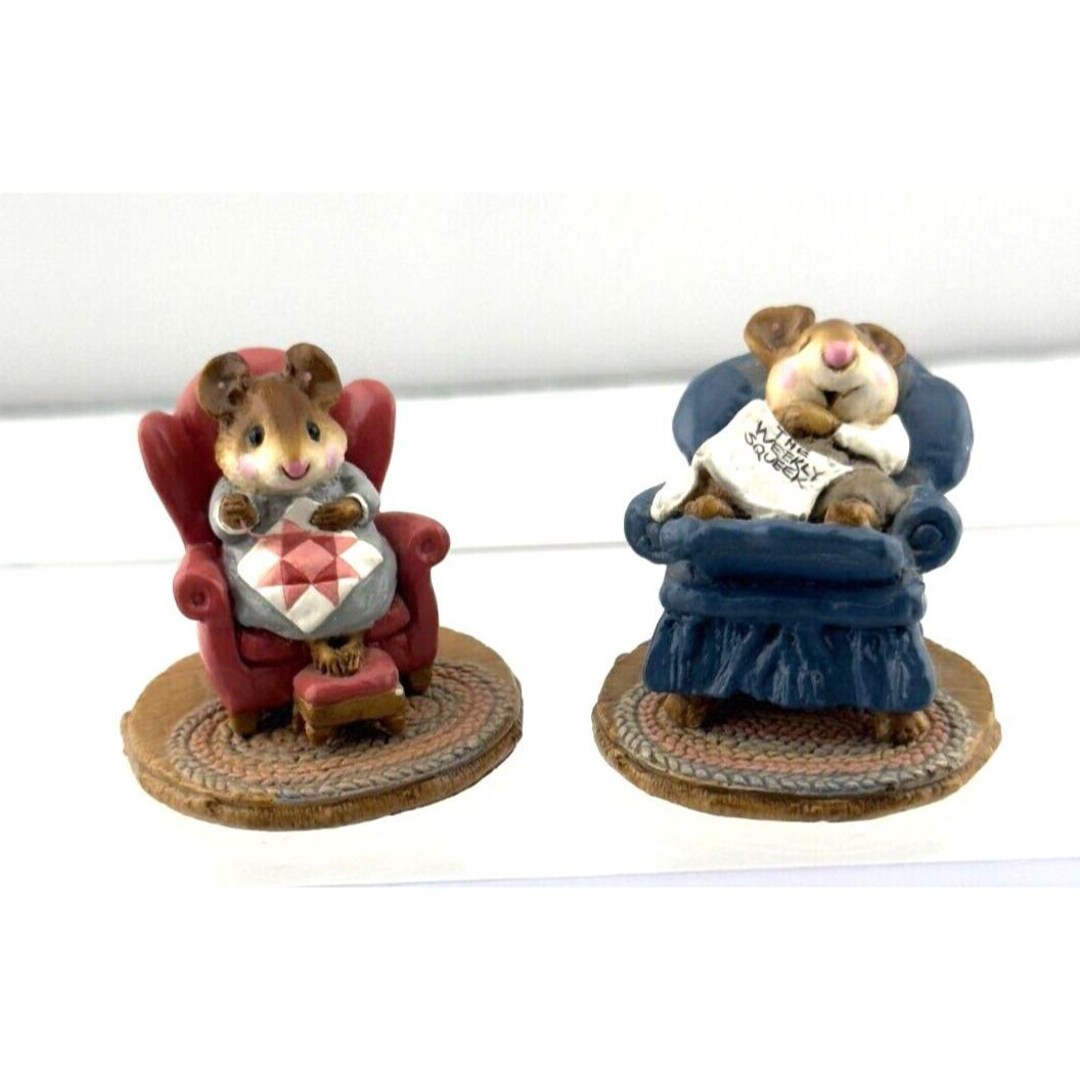 Wee Forrest Folk Genuine Vintage Retired Quilting Bea and Forty Winks ...