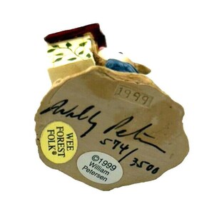 Wee Forrest Folk Genuine Vintage Retired Miniature "any Birdie Home?" W ...