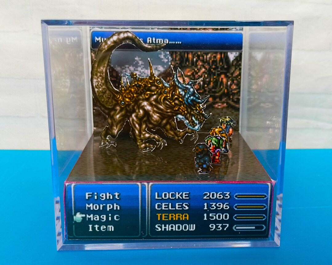 Final Fantasy VI SNES - Diorama Cube Template, Retro Games - Etsy