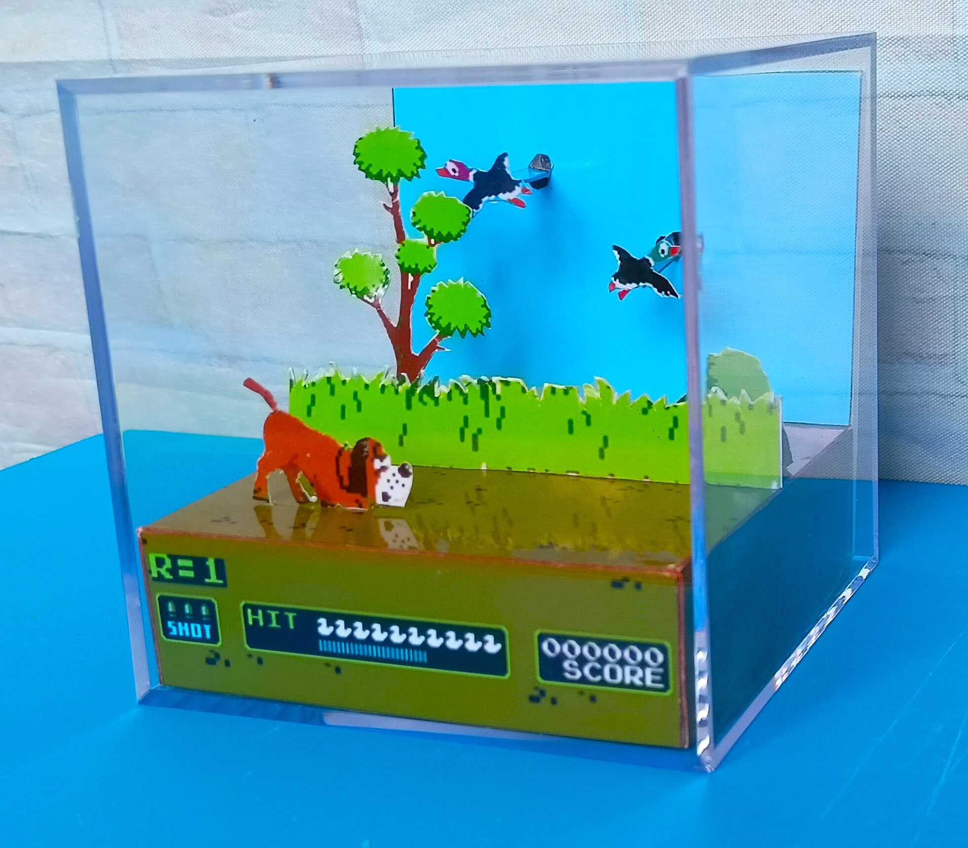 Duck Hunt - Diorama Cube Template - Etsy