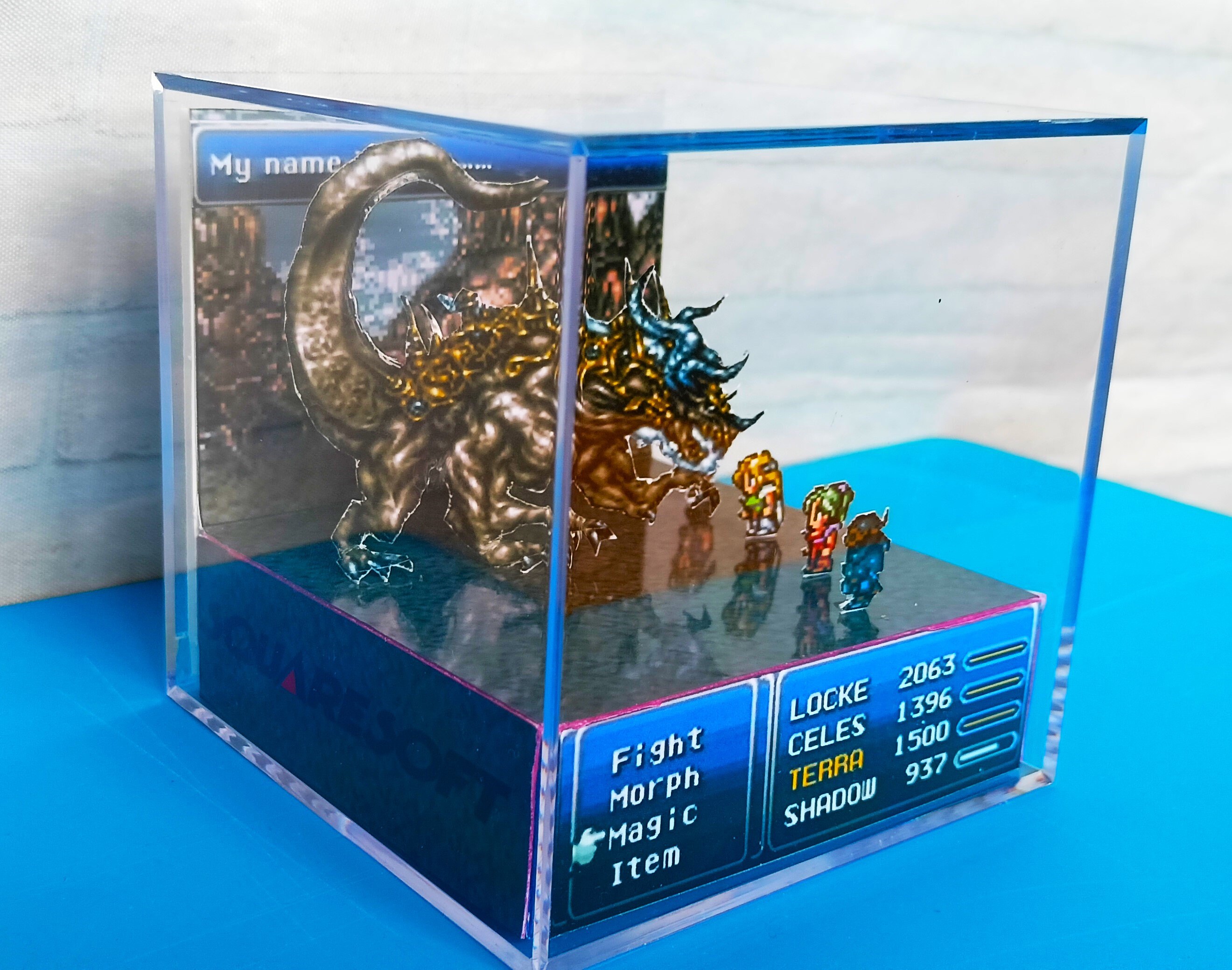 Final Fantasy VI SNES - Diorama Cube Template, Retro Games - Etsy