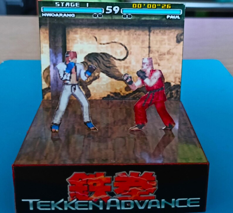 Tekken Advance, GBA, Diorama Cube Template, Retro Games - Etsy