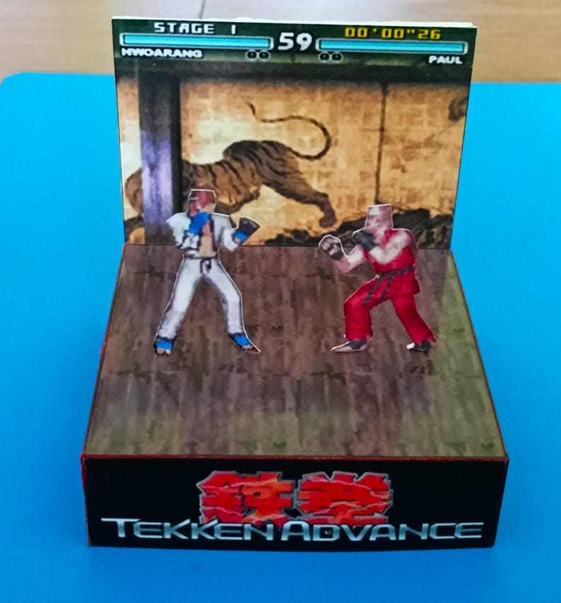 Tekken Advance, GBA, Diorama Cube Template, Retro Games - Etsy