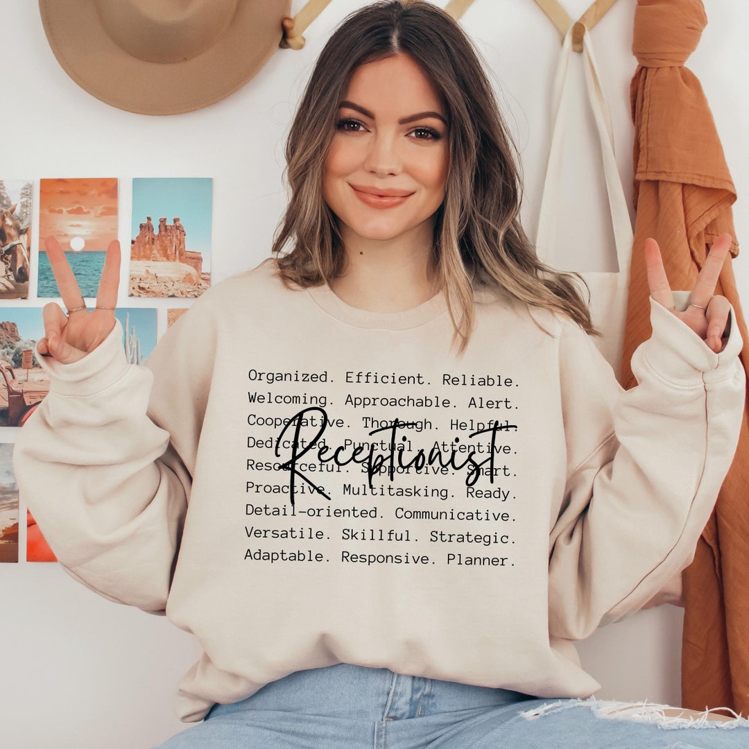 Receptionist Words Png Svg, Gift for Receptionist, Sublimation ...