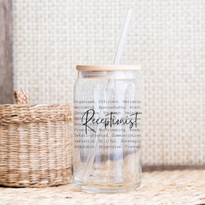 Receptionist Words Png Svg, Gift for Receptionist, Sublimation ...