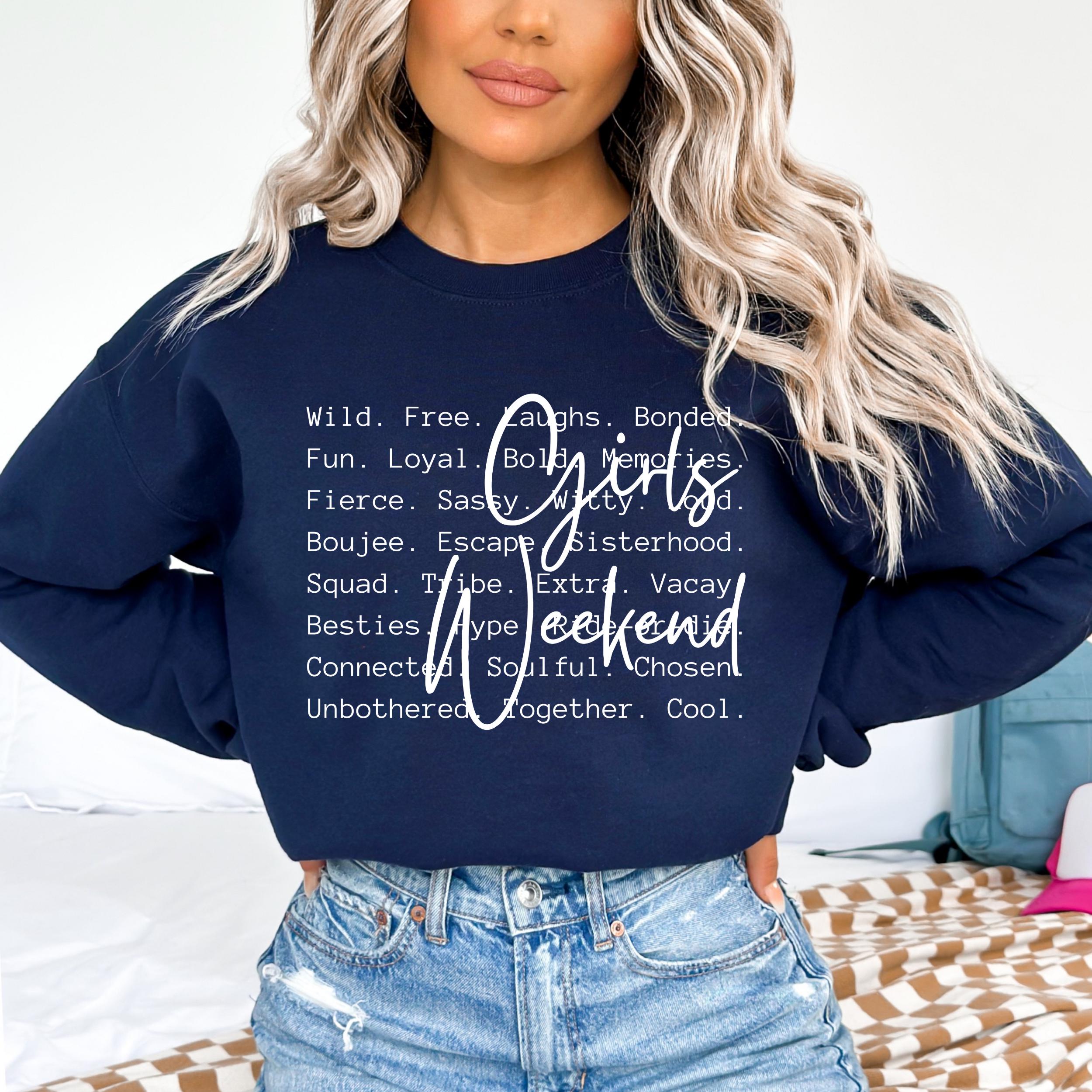 Girls Weekend Words Png Svg, Girls Vacation Sublimation, Besties Png ...