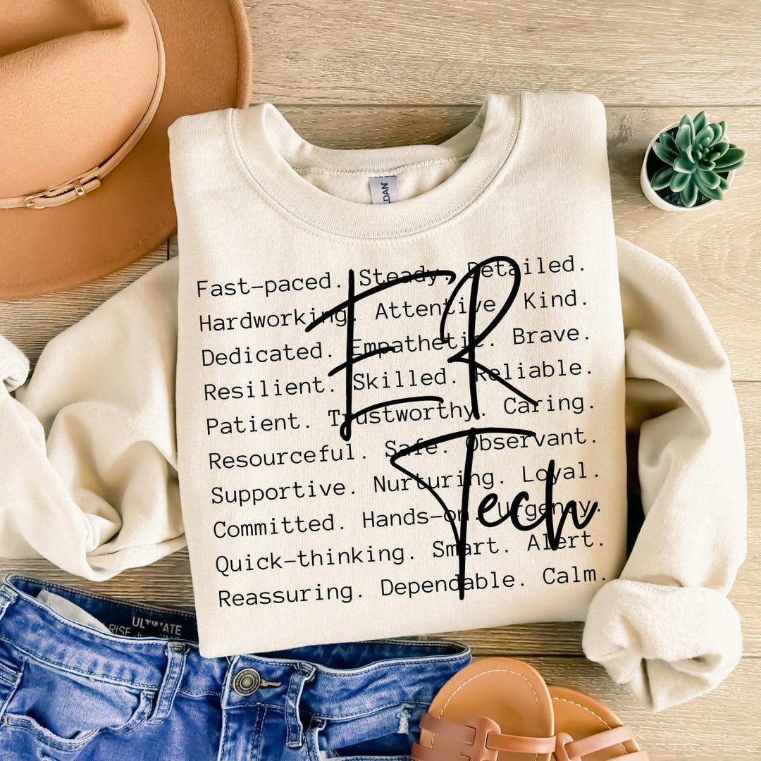 ER Tech Words Png Svg, Emergency Room Technician Sublimation, Gift for ...