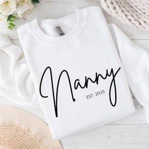 Nanny Est 2025 Png Svg, Nanny Est. 2025 Shirt, Nanny Png Svg, Nanny ...