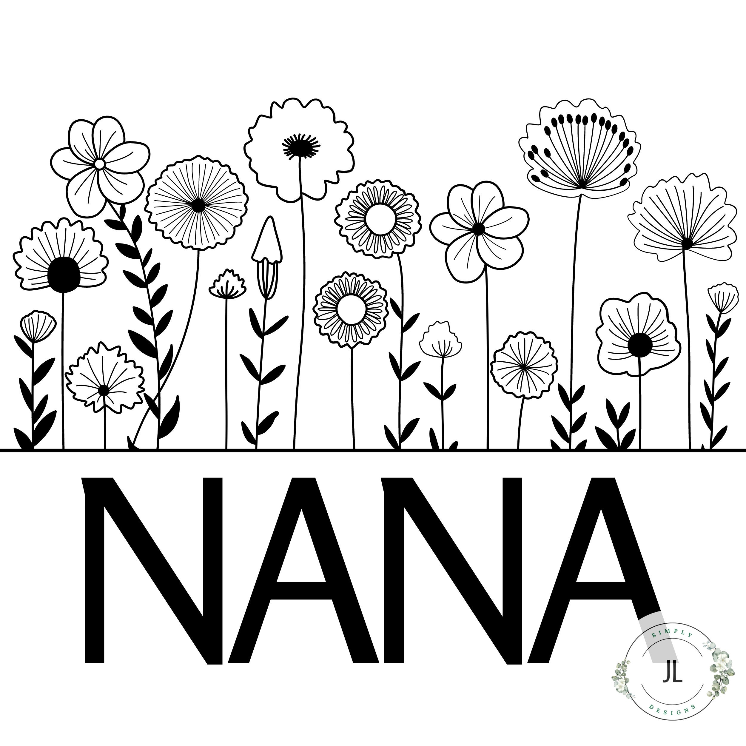 Flower Nana Png, Nana Png, Nana Flower Png, Floral Nana Png, Nana ...
